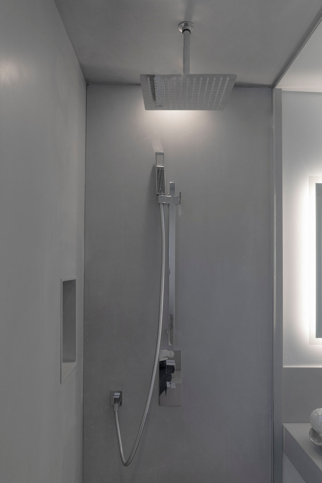 Customized Waterproof Concrete Wall Tile for Bathrooms and Showers